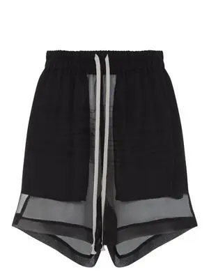 Rick Owens Silk Shorts - Black