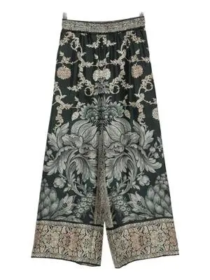 PIERRE-LOUIS MASCIA Printed Silk Trousers - Black