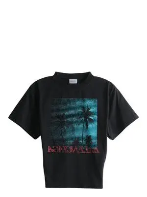 Balenciaga Short Sleeve Graphic T-shirt - Black