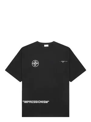Off-White Stencil Arrow T-shirt - Black/pink