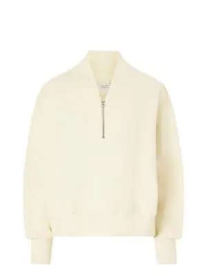 Varley Davidson Jersey Sweatshirt With Half-zip Neckline - Yellow