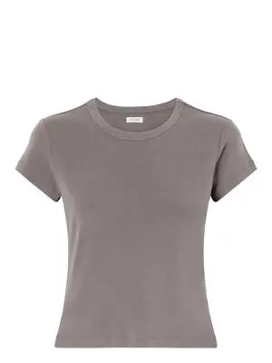 ST. AGNI Organic Cotton-jersey Baby Tee - Brown