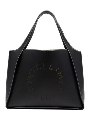 Stella McCartney STELLA MCCARTNEY Logo Tote Bag Black