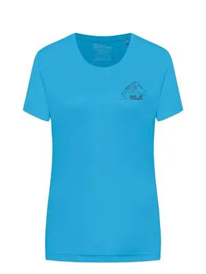 JACK WOLFSKIN Peak Graphic T-shirt - Blue