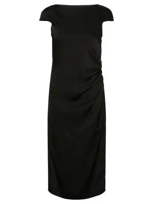 Max Mara Ruched Midi Dress - Black