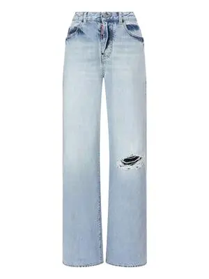Dsquared2 Wide Leg Jeans - Blue