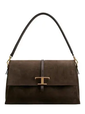 TOD`S Tod's Tse Tracollina Mosch Pccola Shoulder Bag - Brown