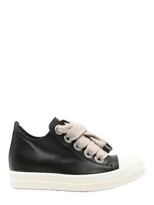 Rick Owens Jumbolace Low Sneaks - Black