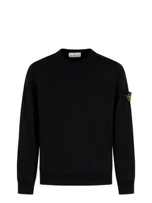 Stone Island Hooded Sweatshirt - Black