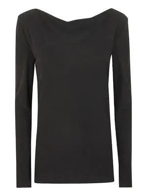 Alberta Ferretti Long Sleeve T-shirt - Black
