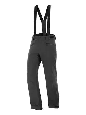 SALOMON Edge Ski Pants With Removable Suspenders - Black
