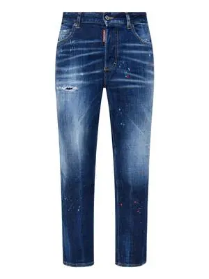 Dsquared2 Medium Easy Red Spots Boston Jeans - Blue