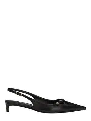 Dolce & Gabbana Nappa Leather Slingbacks - Black