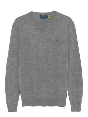Polo Ralph Lauren Fine Knit Crew Neck Pullover - Gray
