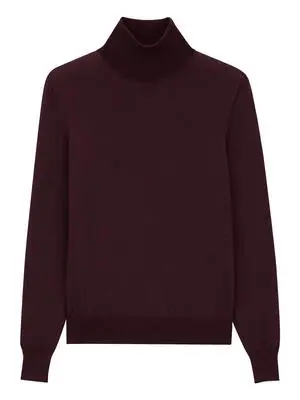 Saint Laurent Wool Turtleneck - Red