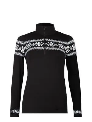 NEWLAND Col De Mines Quarter Zip Sweater - Black
