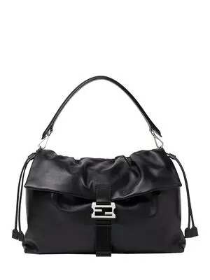 Fendi Fendi Flux Maxi Messenger Bag Black