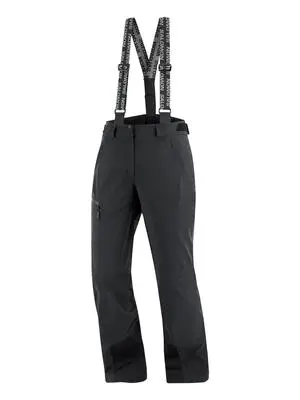 SALOMON Brilliant Ski Pants With Suspenders - Black