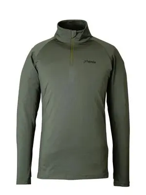 PHENIX Basic Long Sleeve Zip Up Shirt - Green