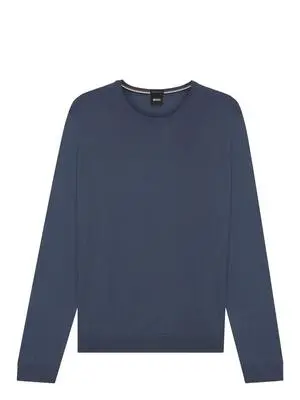 Hugo Boss Lenu Long Sleeve Pullover - Blue