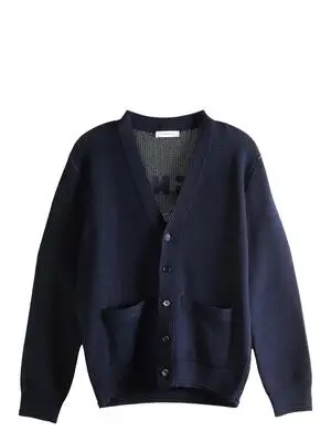 Givenchy V-neck Cardigan With Logo - Blue