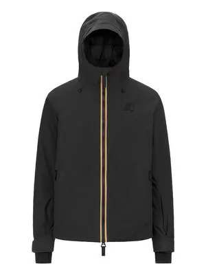 K-WAY Lesarcs 2l Twill Jacket With Hood - Black