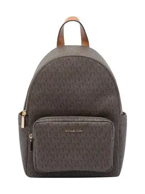 Michael Kors Backpack With Monogram Pattern - Brown