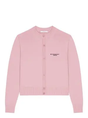 Givenchy Crew Neck Cardigan - Pink