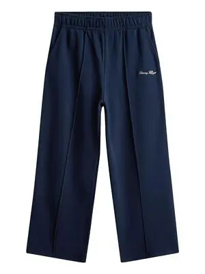 Tommy Hilfiger Cotton Terry Sweatpants With Script Logo - Blue