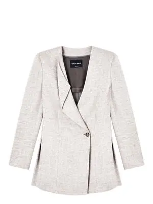 Giorgio Armani Textured Blazer - Brown