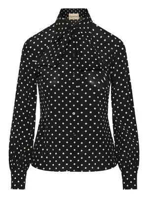 Valentino Garavani Polka Dot Shirt - Black