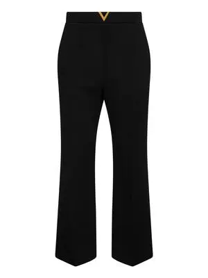 Valentino Garavani Tailored Cropped Trousers - Black