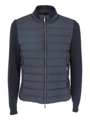 MOORER Down & Knit Jacket - Blue