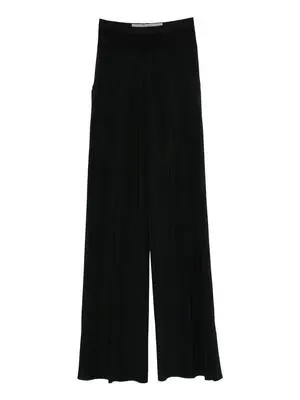 Rick Owens Wide Leg Bias Cut Pants - Black