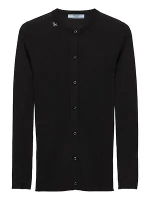Prada Superfine Wool Cardigan - Black
