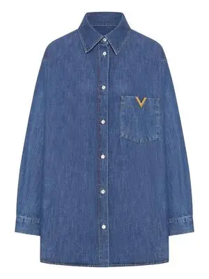 VALENTINO VALENTINO Denim Shirt With Pocket