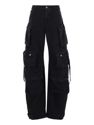 Attico Cargo Jeans - Black
