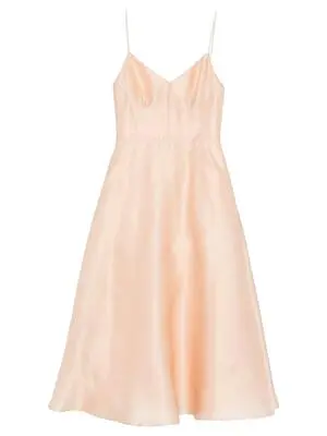 Alberta Ferretti Midi Dress - Beige