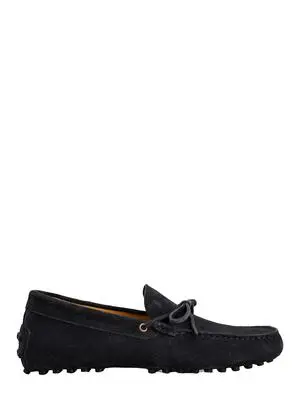 TOD`S Tod's Suede Loafers With Tie Fastening - Blue