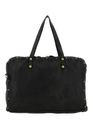 CAMPOMAGGI Clelia Bag With Stud Embellishments - Black