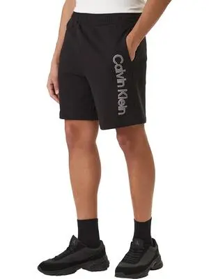 Calvin Klein Terry Graphic Shorts - Black