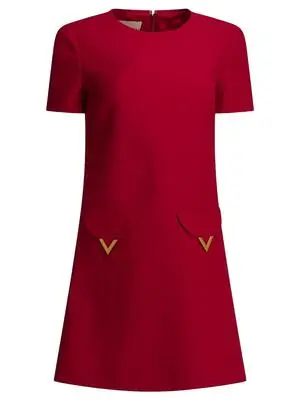 Valentino Garavani Mini Dress With Pockets - Red