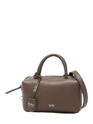 Max Mara Leather Holdall Bag - Brown