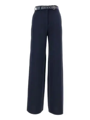 Max Mara Wide Leg Trousers - Blue