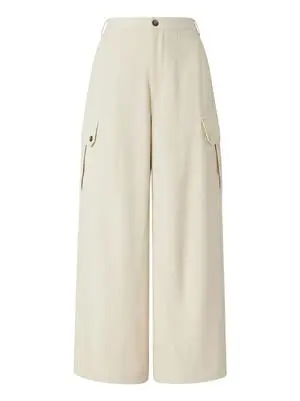 Pinko Rosalin Tapered Cargo Pants - Beige