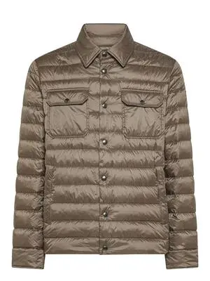 SEVENTY VENEZIA Quilted Down Jacket With Button Detail - Beige