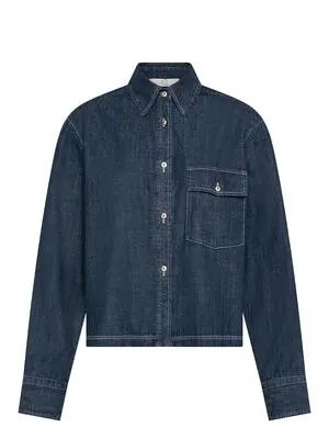 SEVENTY VENEZIA Denim Shirt With Classic Collar - Blue