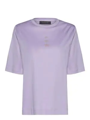 ELENA MIRO` ELENA MIRO` Crew Neck T-Shirt With Embroidered Detail