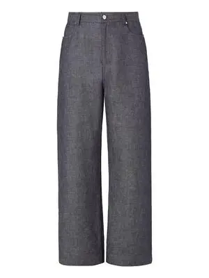 Fendi D. Relaxed Jeans In Denim - Blue