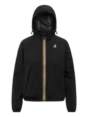 K-WAY Le Vrai 4.0 Claudette Zip Up Hooded Jacket - Black